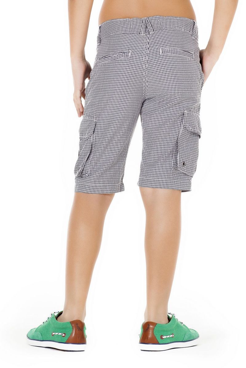 Bermuda Mini Cargo Xadrez Micro | Mini