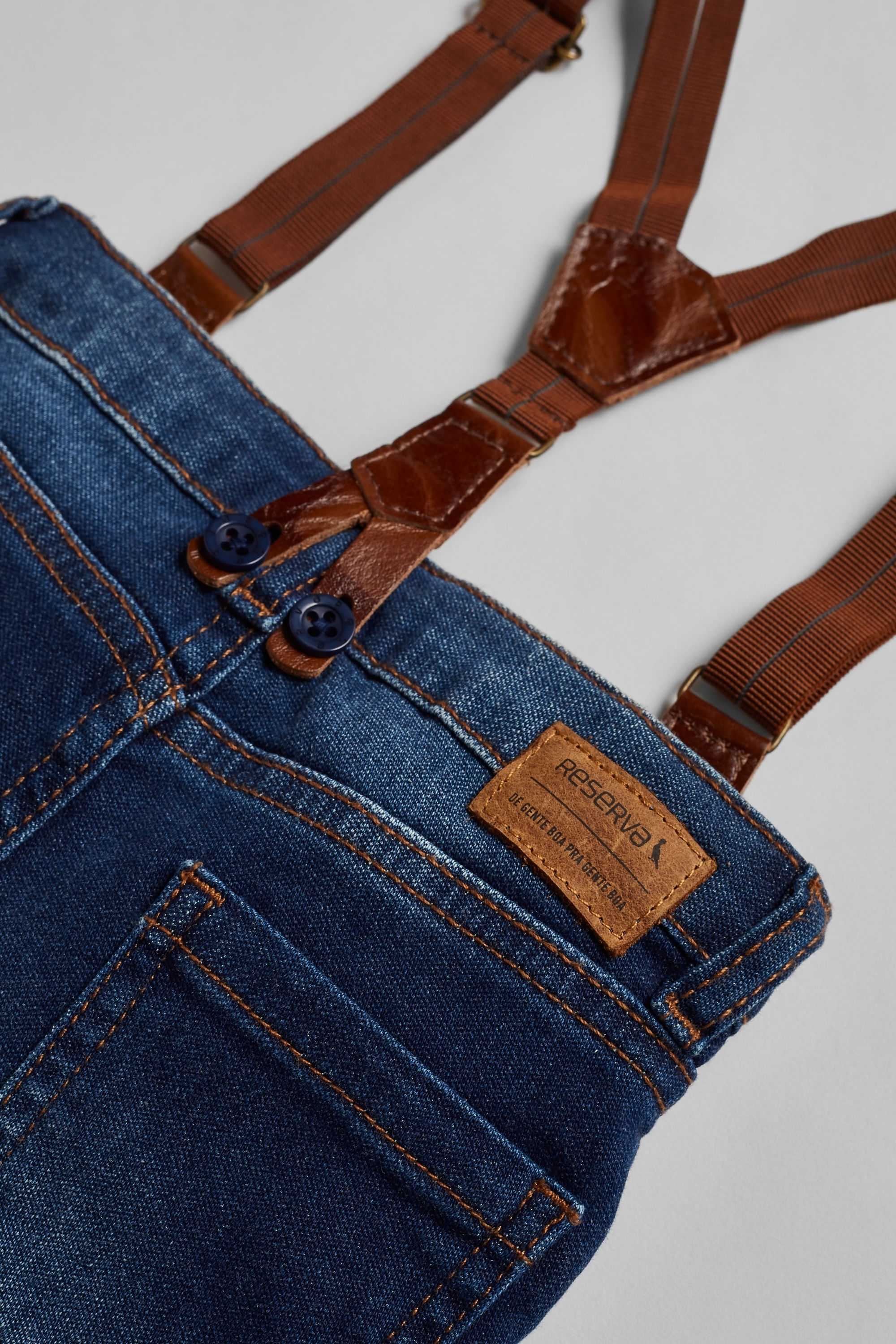 BERMUDA BB JEANS COM SUSPENSORIO
