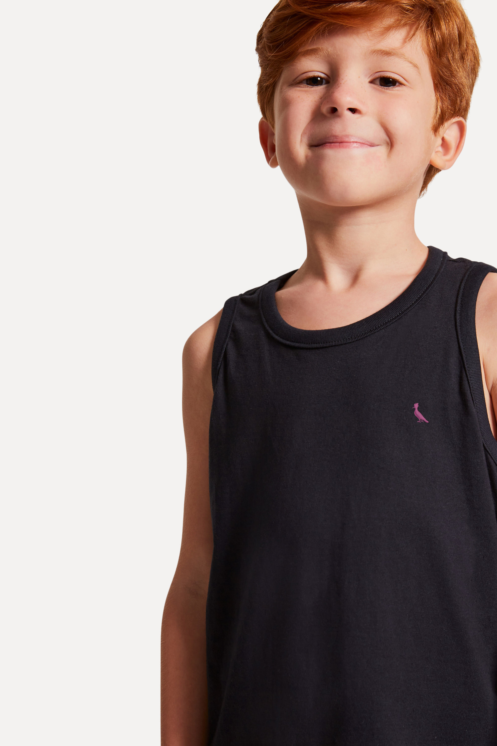 REGATA MINI PICA PAU BORDADO VIOLETA