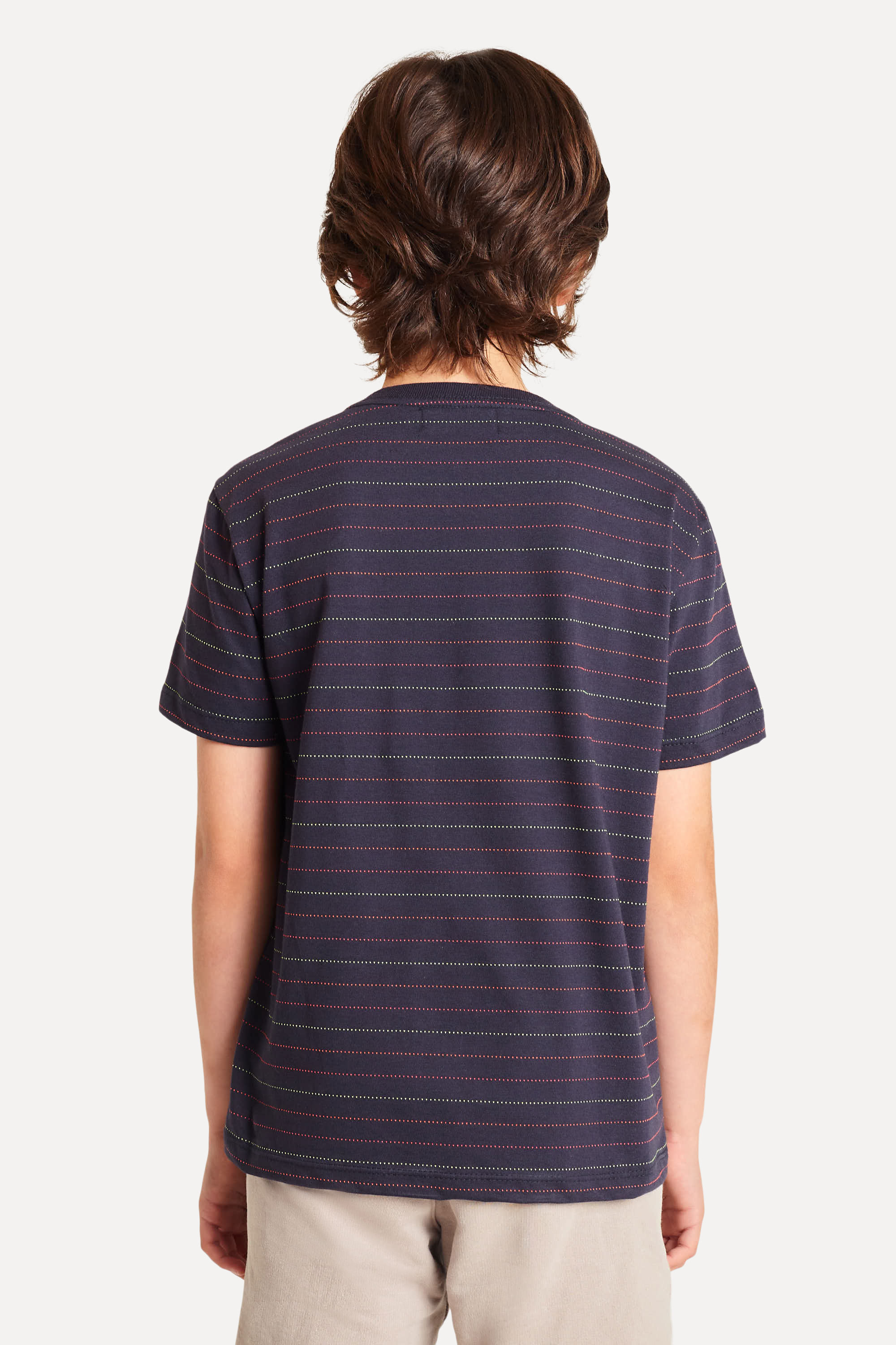 CAMISETA MINI LISTRA PONTILHADA