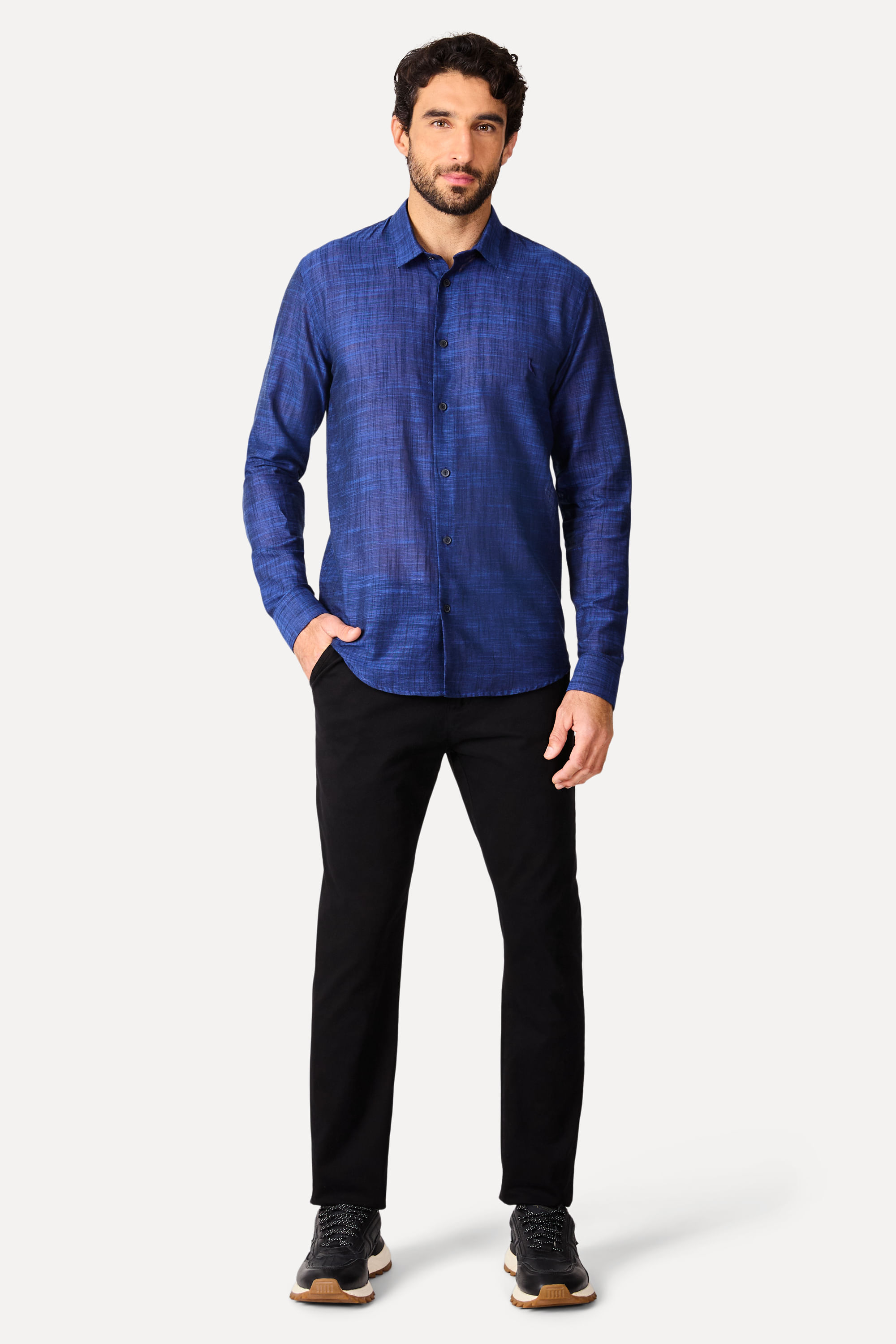 CAMISA ML LISTRAS THIGE